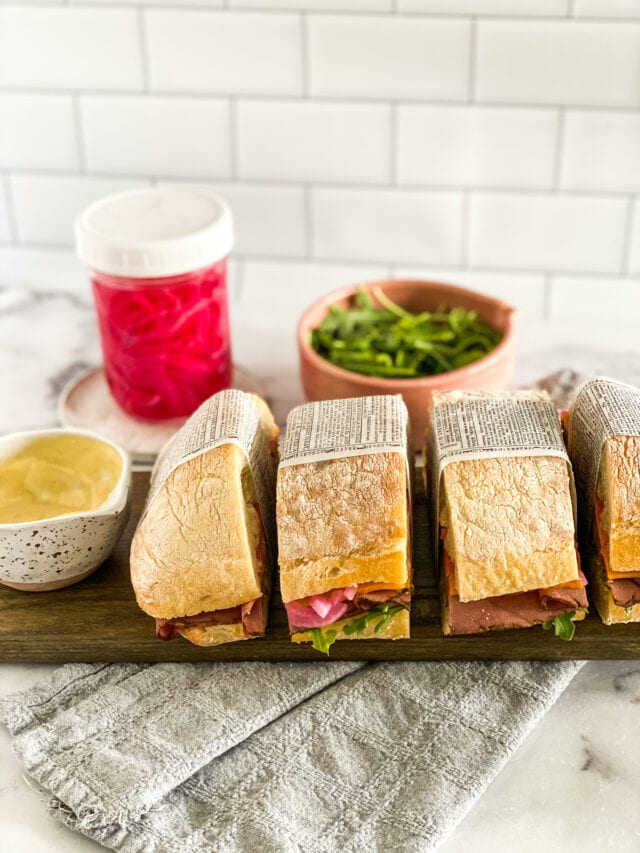 Roast Beef Sandwiches with Horseradish Sauce - Millennial Kitchen