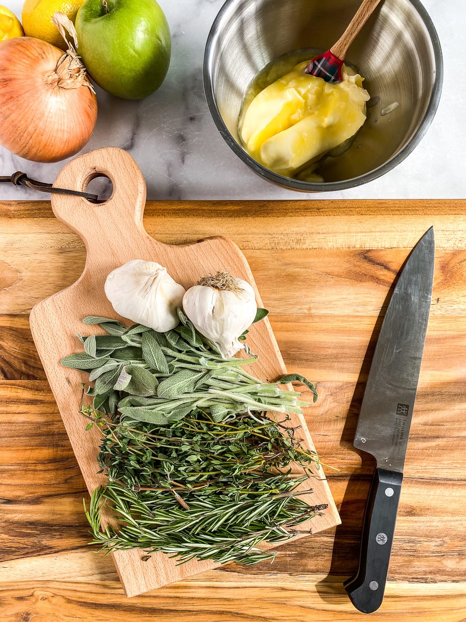 Roasted Turkey with Salted Herb Compound Butter - Millennial Kitchen